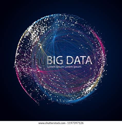 Big Data Information Sorting Visualization Social Stock Vector Royalty Free 1197397126