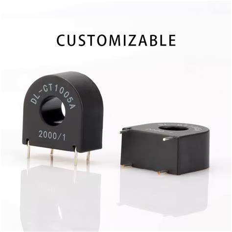 Dl Ct1005a 2000 1 10a 5ma 9 5mm Hole 200 Ohm Pcb Mounted Type Mini Current Transformer