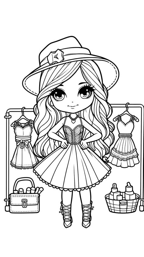 Ilmainen Top Model Värityskuva Lataa Tulosta Tai Väritä Verkossa