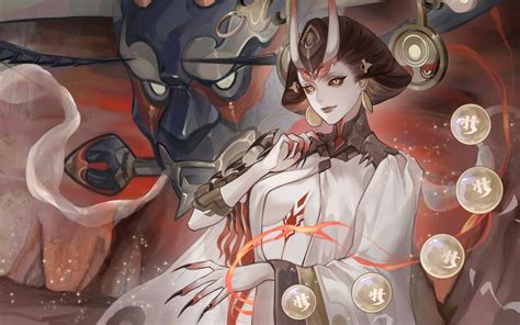 Onmyoji Dễ Thương Âm Dương Hình ảnh
