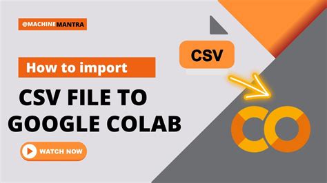 How To Upload Csv File To Google Colab Pandas Read Csv MachineMantra YouTube