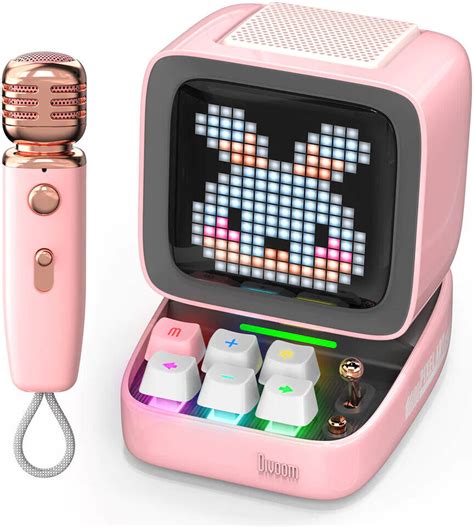 Divoom Ditoo Mic Mini Karaoke Machine Pixel Art Bluetooth Speaker 15w