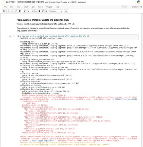 failed to install kfp in notebook server · issue 838 · kubeflow