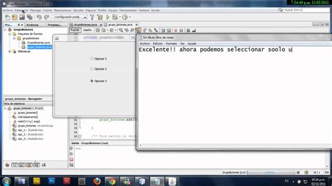 Buttongroup Y Jradiobutton Netbeans Ejemplo De Uso [ Tutojava Com ] Youtube