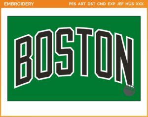 Boston Celtics Jersey Logo 2005 Basketball Sports Embroidery Logo In 4 Sizes And 8 Formats