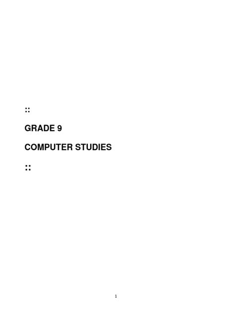 Grade 9 Computer Science Notes Download Free Pdf Spreadsheet Copyright Infringement