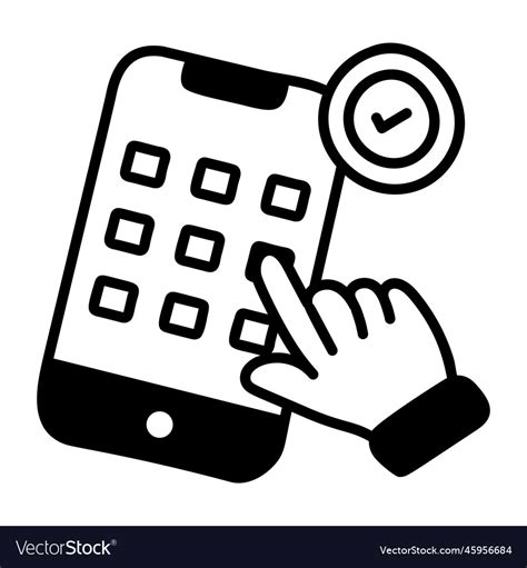Mobile Password Royalty Free Vector Image VectorStock