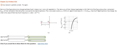 Solved Part A Of The Figure Shows Two Charged Particles Chegg Com