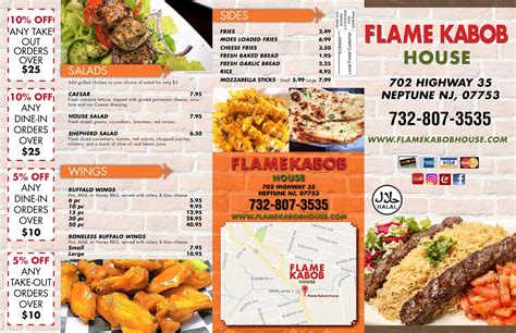 Flame Kabob House Menu Design On Behance