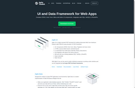 Agile Toolkit Open Source Php Framework For Faster Web App Development Sugggest