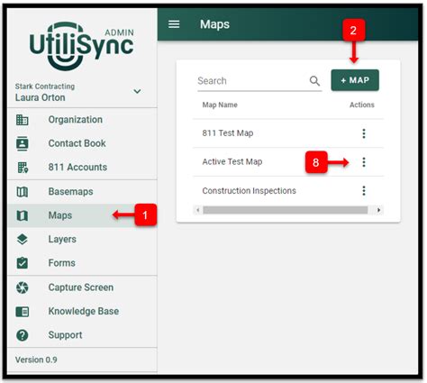 Create View And Edit A Map UtiliSync