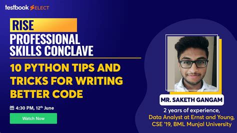 Rise 10 Python Tips And Tricks For Writing Better Code Python Tutorial Youtube