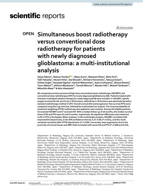 Pdf Simultaneous Boost Radiotherapy Versus Conventional Dose