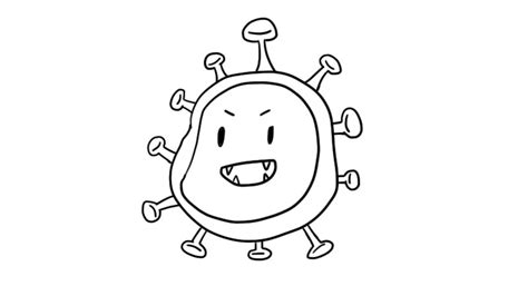 新型冠状病毒简笔画内容 天奇生活