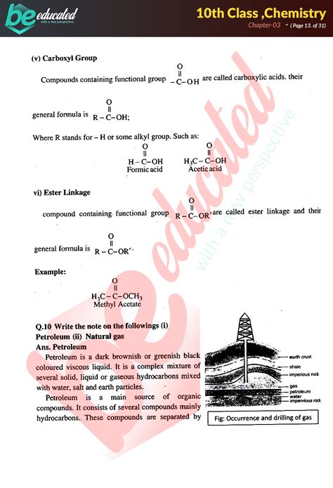 Chapter 3 Chemistry 10th Class Notes Matric Part 2 Notes