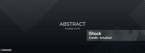 블랙 추상 벡터 긴 배너 선 화살표가있는 최소한의 어두운 배경과 텍스트를위한 복사 공간 페이스 북 커버 템플릿 0명에 대한 스톡 벡터 아트 및 기타 이미지 Istock