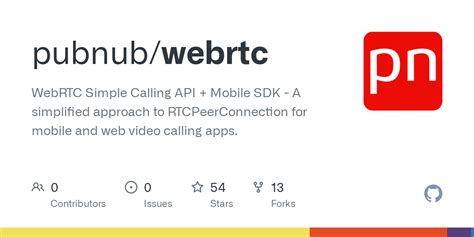 github pubnub webrtc webrtc simple calling api mobile sdk a