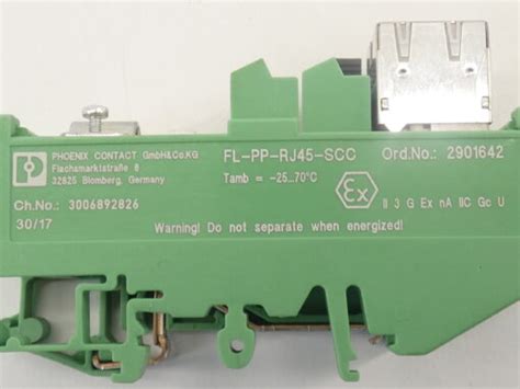Phoenix Contact Fl Pp Rj45 Scc Patch Panel 2901642 Gpm Surplus