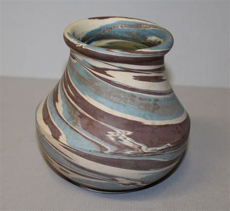 Bargain Johns Antiques Antique Niloak Mission Swirl Pottery Vase