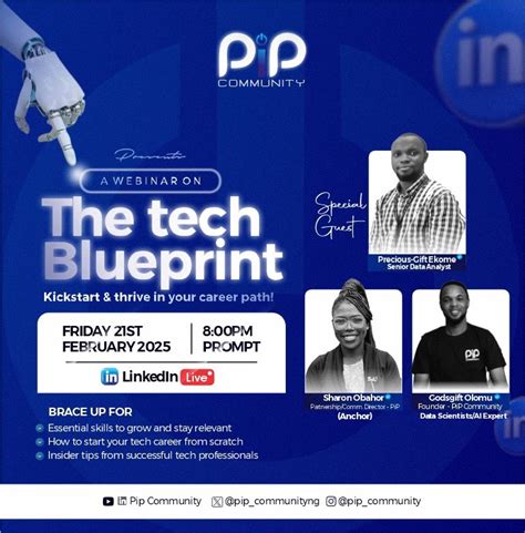 Pip Community On Linkedin Techblueprint Webinar Techcareer