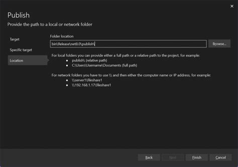 how to publish a application as a standalone executable file