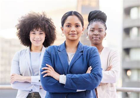 The Business World Isnt Ready For This Trio A Diverse Group Of Businesswomen Standing Outside
