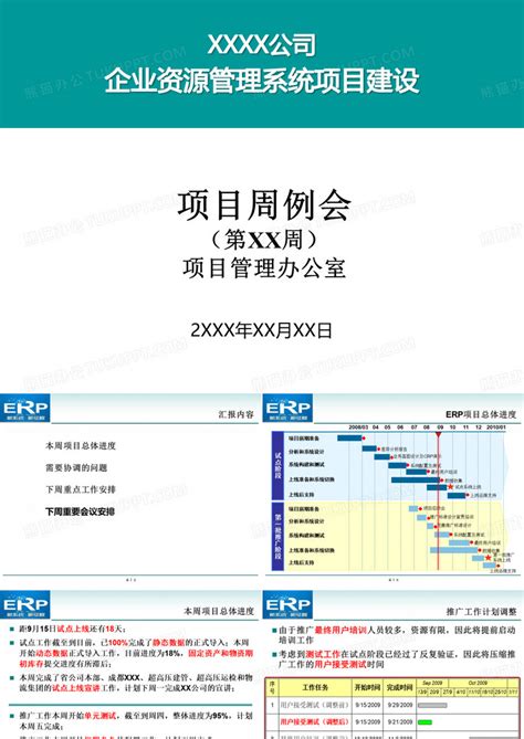 Sap项目pmo周报ppt模板下载 编号qgaobeya 熊猫办公