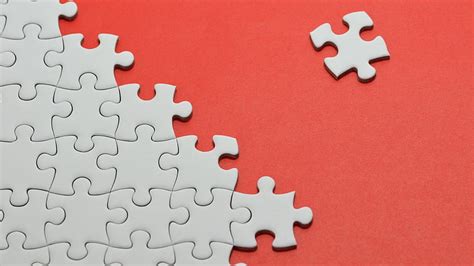 흰색 직소 퍼즐 디지털 아트 보드 게임 퍼즐 흰색 빨간색 미니멀리즘 Hd 배경 화면 Wallpaperbetter