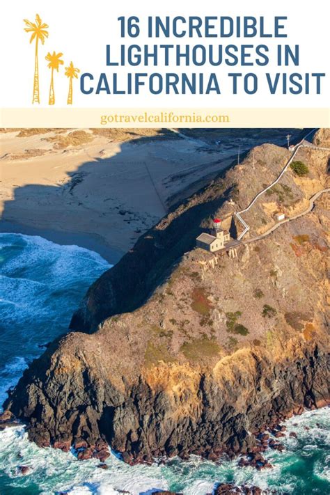 California Lighthouses On A Map
