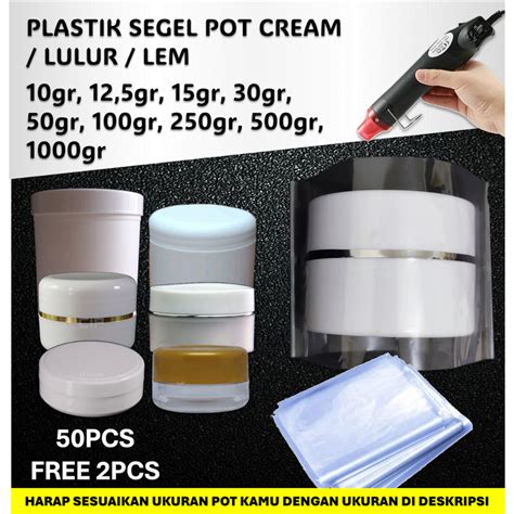Jual Plastik Segel Pot Cream Lulur 10 Gr 125 Gr 15 Gr 30 Gr 100 Gr 250