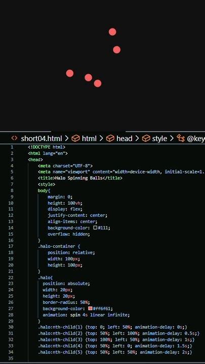 Css Spinning Balls Ytshorts Youtubeshorts Trending Viralshort Coding Viralshorts Youtube