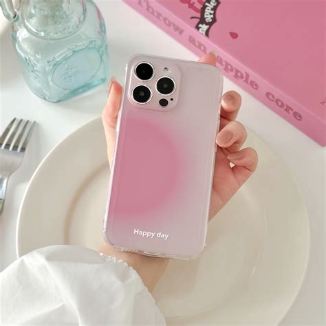 링고룸 [당일출발💟추가금x]아이폰 케이스 치크 핑크 투명 젤리 카드 키링 폰꾸 귀여운 핑크 생일 휴대폰 선물 여행 봄 여름 코디 변색없는 풀커버 12 13 14 15 미니