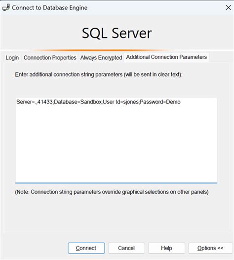Connection String Confusion In Ssms Sqlservercentral