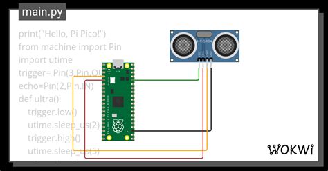 Ultra Sonic Distance Sensor Wokwi ESP32 STM32 Arduino Simulator