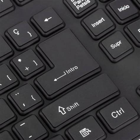 Flexible Keyboard Usb Black Keys Cablematic