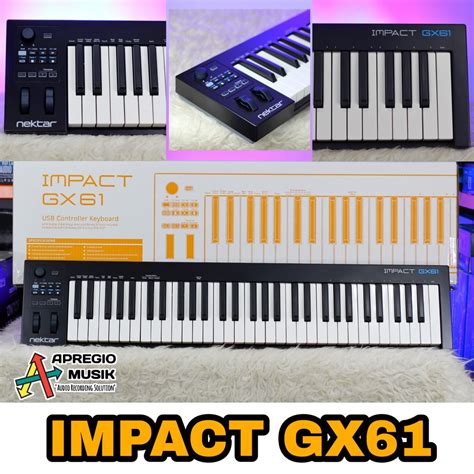 Jual Nektar Impact Gx61 Gx 61 Gx 61 Keyboard Midi Controller Shopee