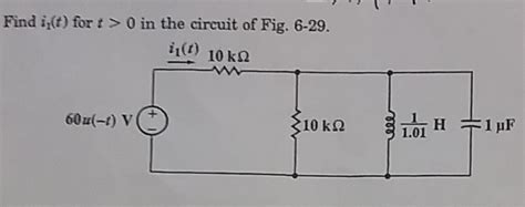 Solved Find I T For T In The Circuit Of Fig Chegg Com