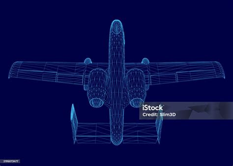 날개가 있는 파란색 비행기가 컴퓨터 생성 이미지에 표시됩니다 이미지는 비행기가 프레임의 대부분을 차지하는 미래 지향적이고 세련된 외관을 가지고 있습니다 비행기의 푸른 색