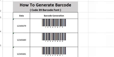 How To Generate Barcode In Excel I Fix Problem