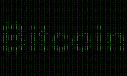 Binary Code Blockchain Technology Algorithm Vector Image