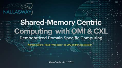 Shared Memory Centric Computing With Cxl And Omi Ppt
