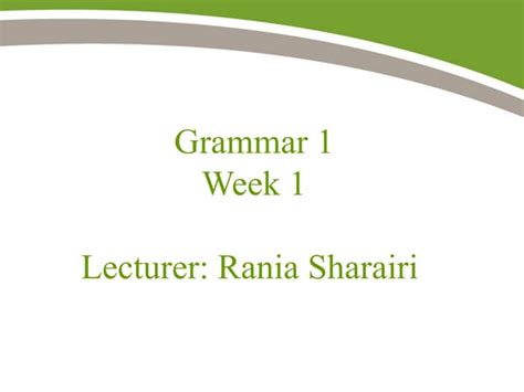 Introduction Grammar Ppt Ppt Introduction Ppt