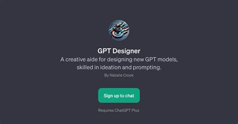 Gpt Designer Gpt Model Design Taaft