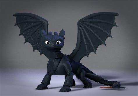 Toothless Dragon 3d Model By Nikkoindustries On Thangs