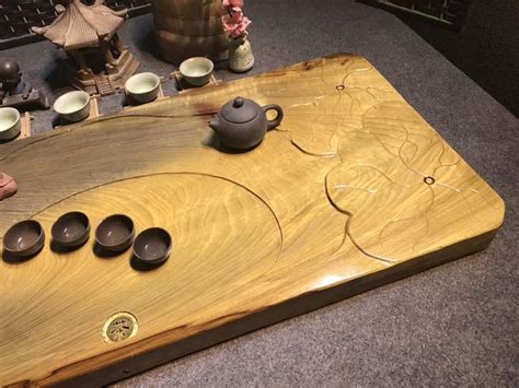 長型金絲楠實木茶盤 每日頭條