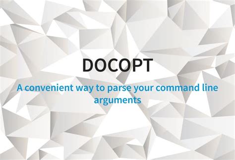 Docopt Ppt
