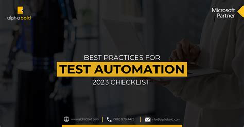 Best Practices For Test Automation 2023 Checklist