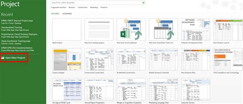 Shortcut To The Open Project Dialog Box In Project Pro 2013 Project Management Best Best