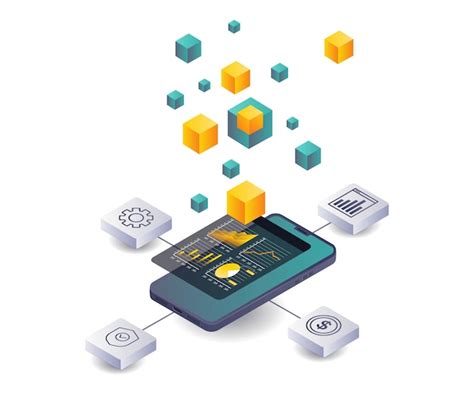 Premium Vector Data Analysts Analyzing Business Data In Blockchain Technology