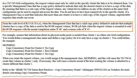 Info Letter TS Running Code Level R May Expectedly Fail BVIR Requests In A Grid